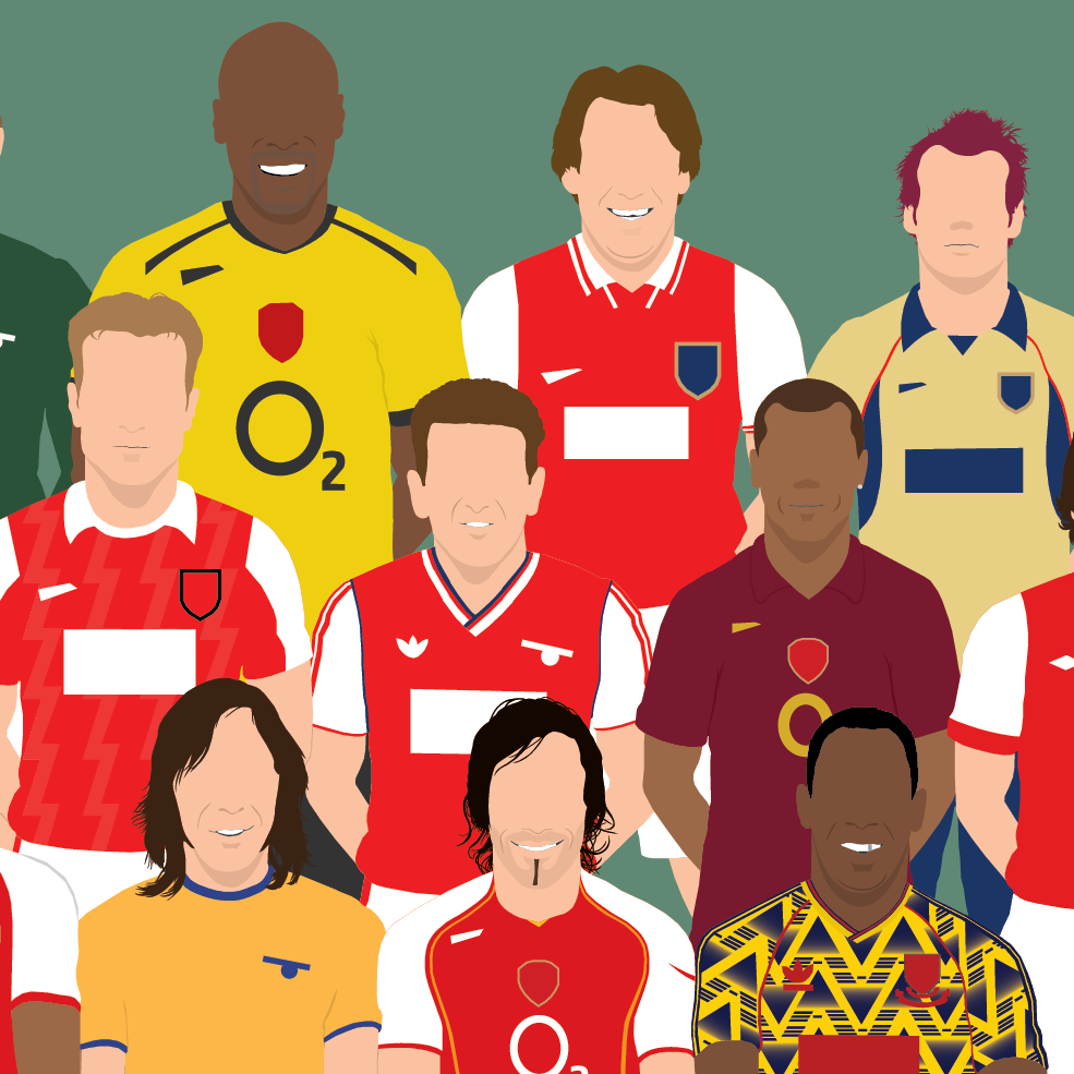Arsenal Icons Print – FutDandy