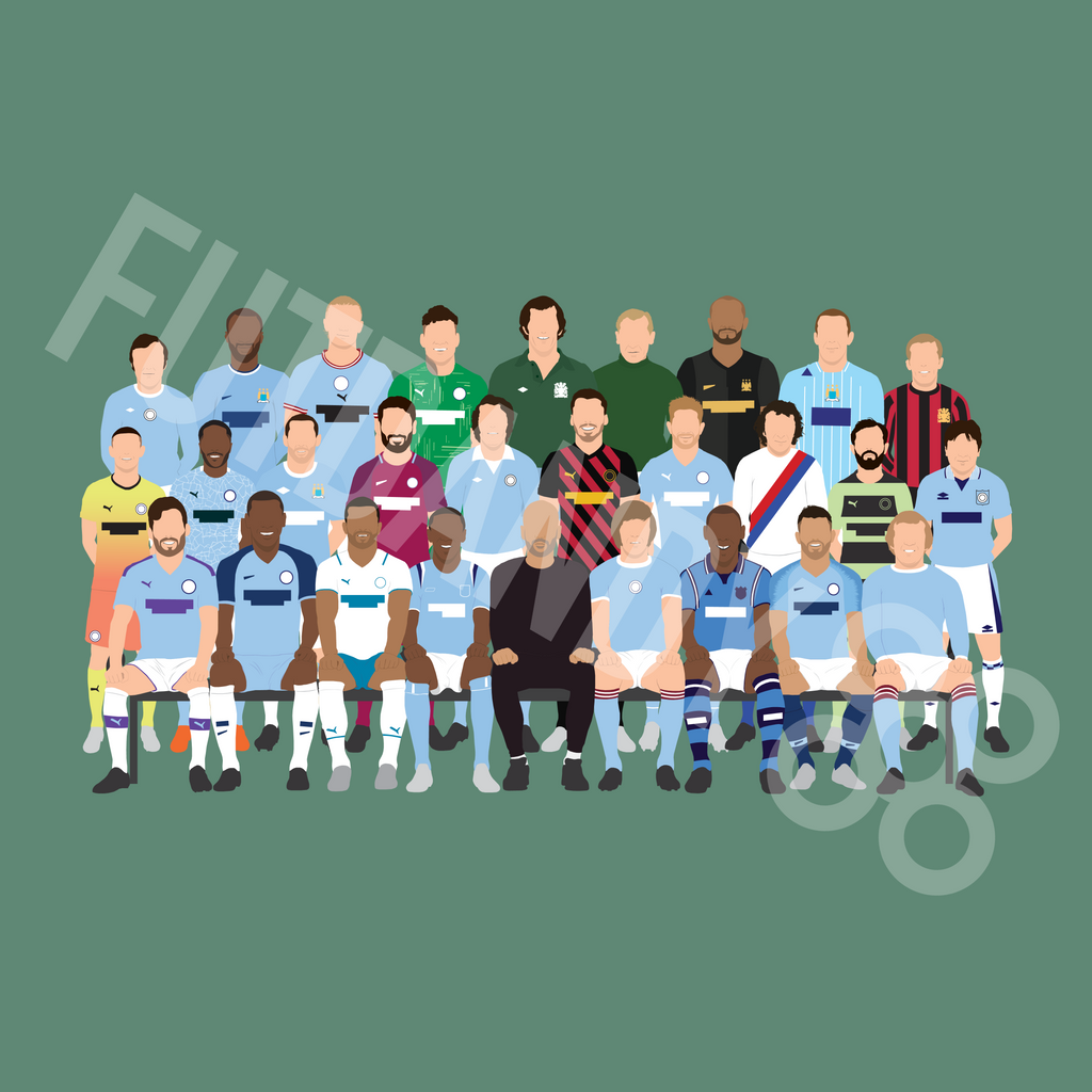 Manchester City Icons Print – FutDandy