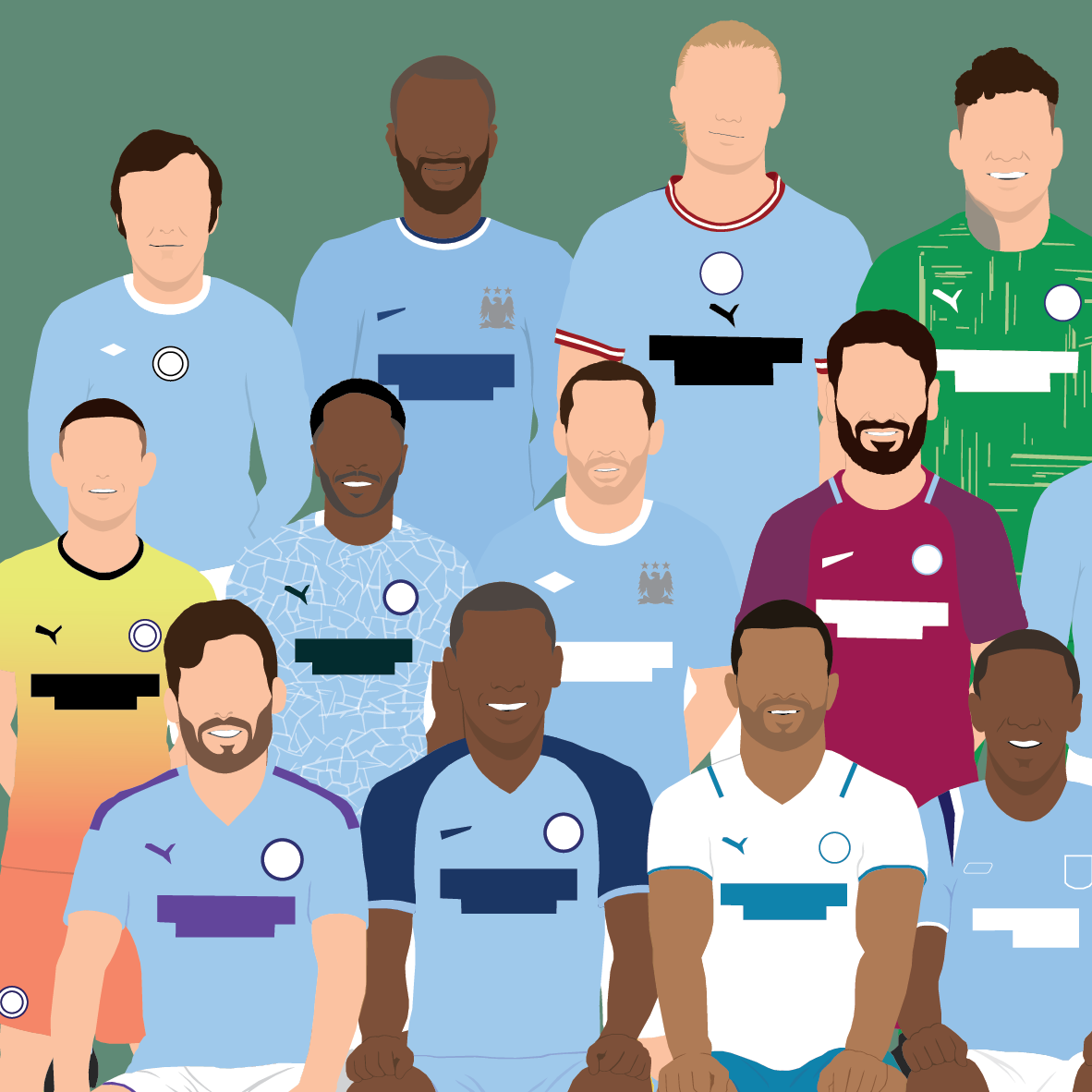 Manchester City Icons Print – FutDandy