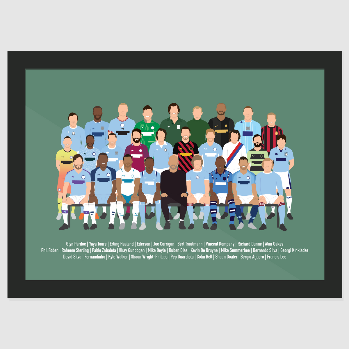 Manchester City Icons Print – FutDandy
