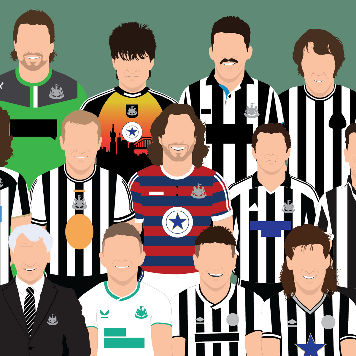 Newcastle United Icons Print – FutDandy