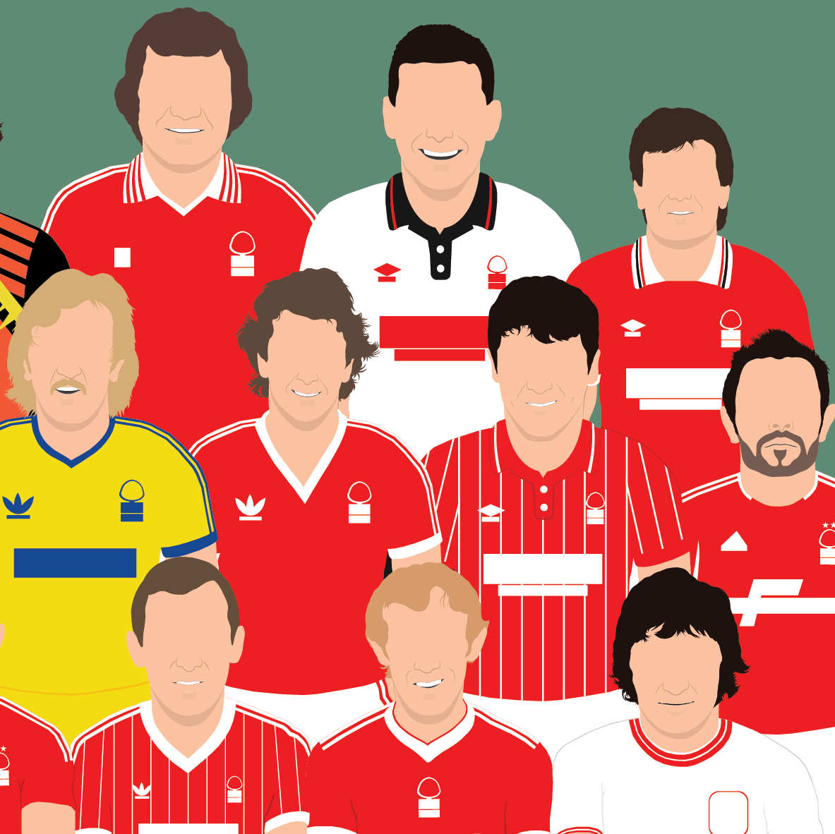Nottingham Forest Icons Print – FutDandy