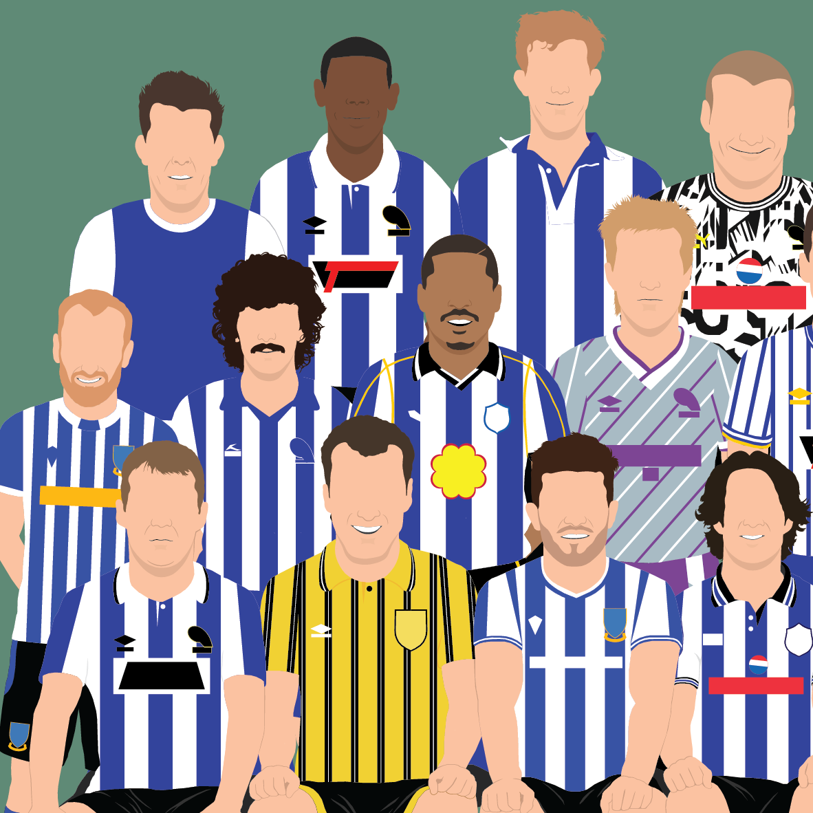 Sheffield Wednesday Icons Print – FutDandy
